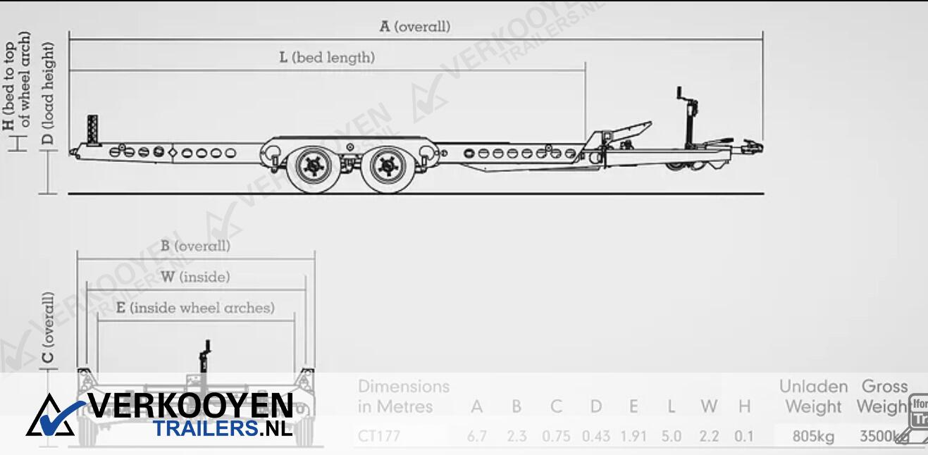 2024 Ifor Williams CT177 VT479 | Aanhangwagen | Autotransporter ...
